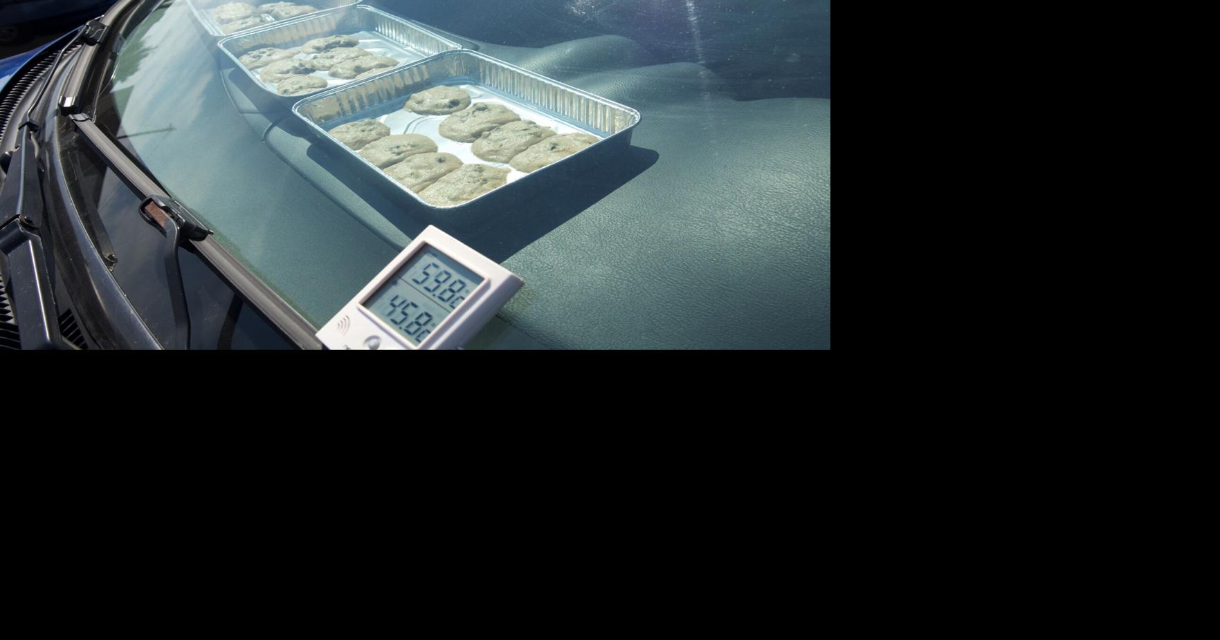 Has it been hot enough in Durham to bake cookies on a car dashboard?