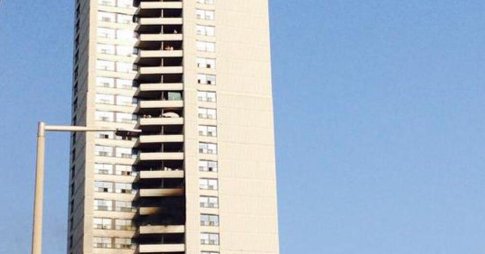 Fire damages apartment in Hamilton's tallest building