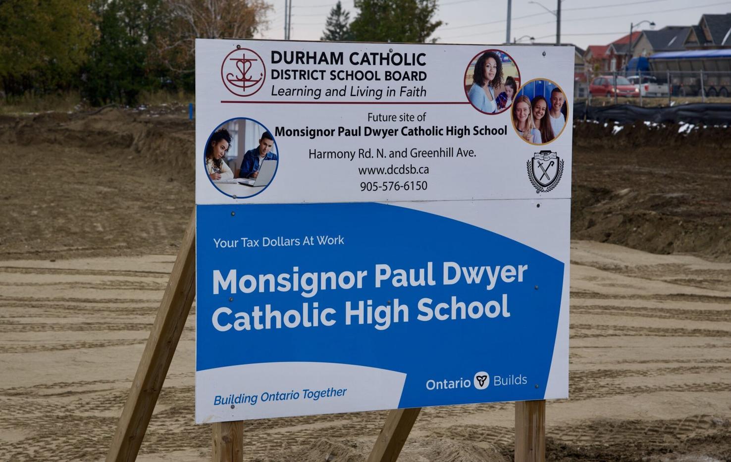 Relocated Oshawa Catholic high school set to open Sept. 2027