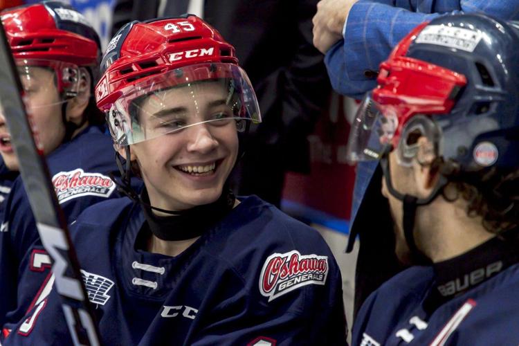 Oshawa Generals rookie Beckett Sennecke explodes for 5 points in 10-7 ...