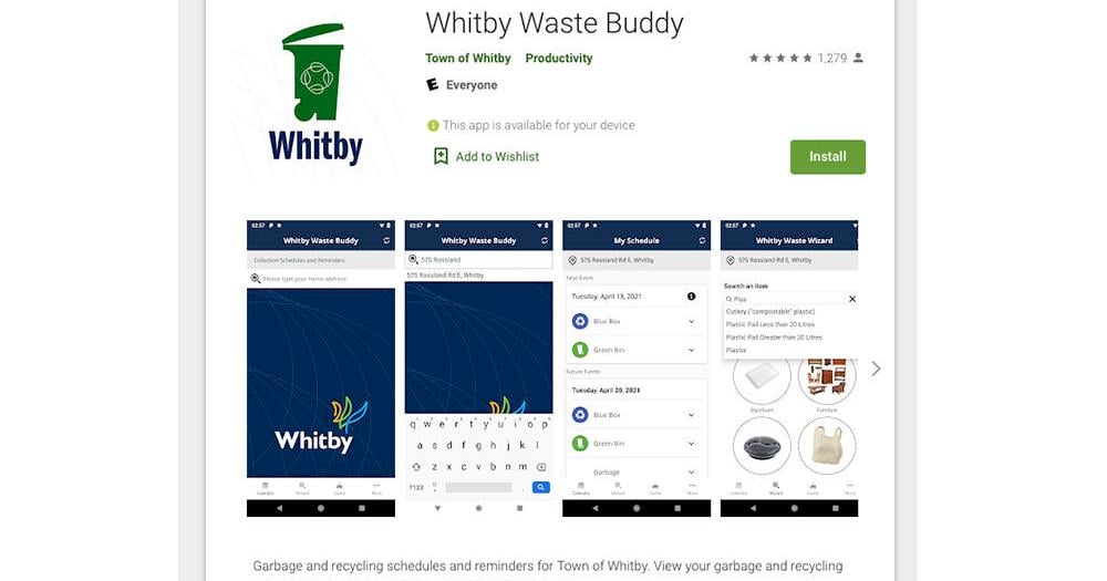 Want large waste collection in Whitby? You must download Whitby Waste Buddy