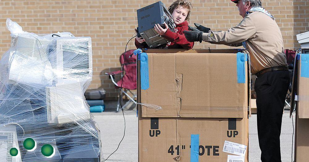Pickering Scouts turn old TVs into tents
