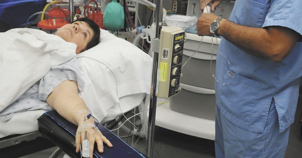 Scrubbing up with a surgery team at the Ajax-Pickering hospital