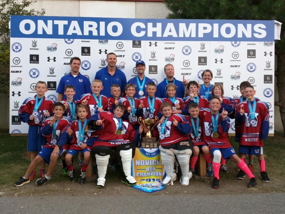 Whitby novice team champions in field and box lacrosse