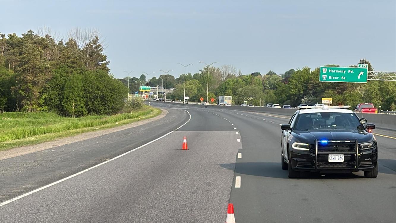 Collision leads to Highway 401 closure in Oshawa: OPP