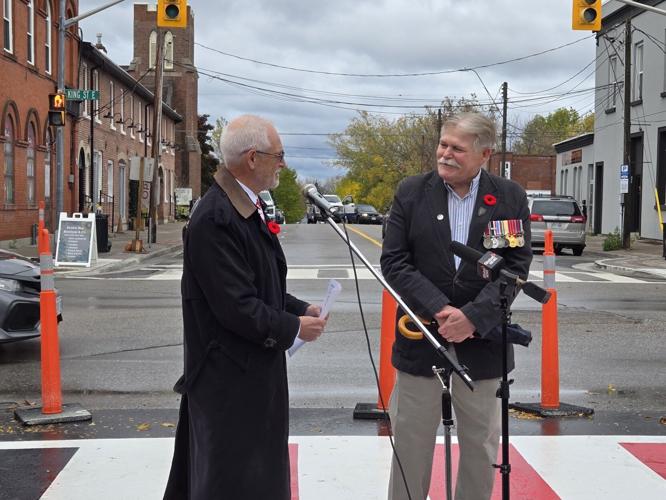Clarington unveils Veterans’ Crosswalk