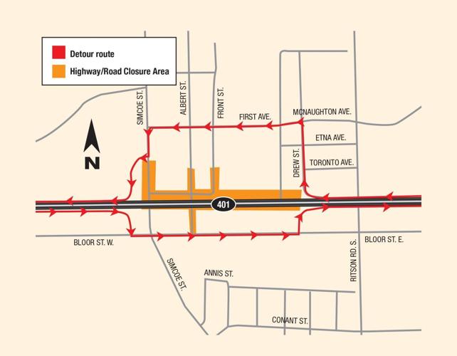 Ministry of Transportation continues Oshawa bridge work