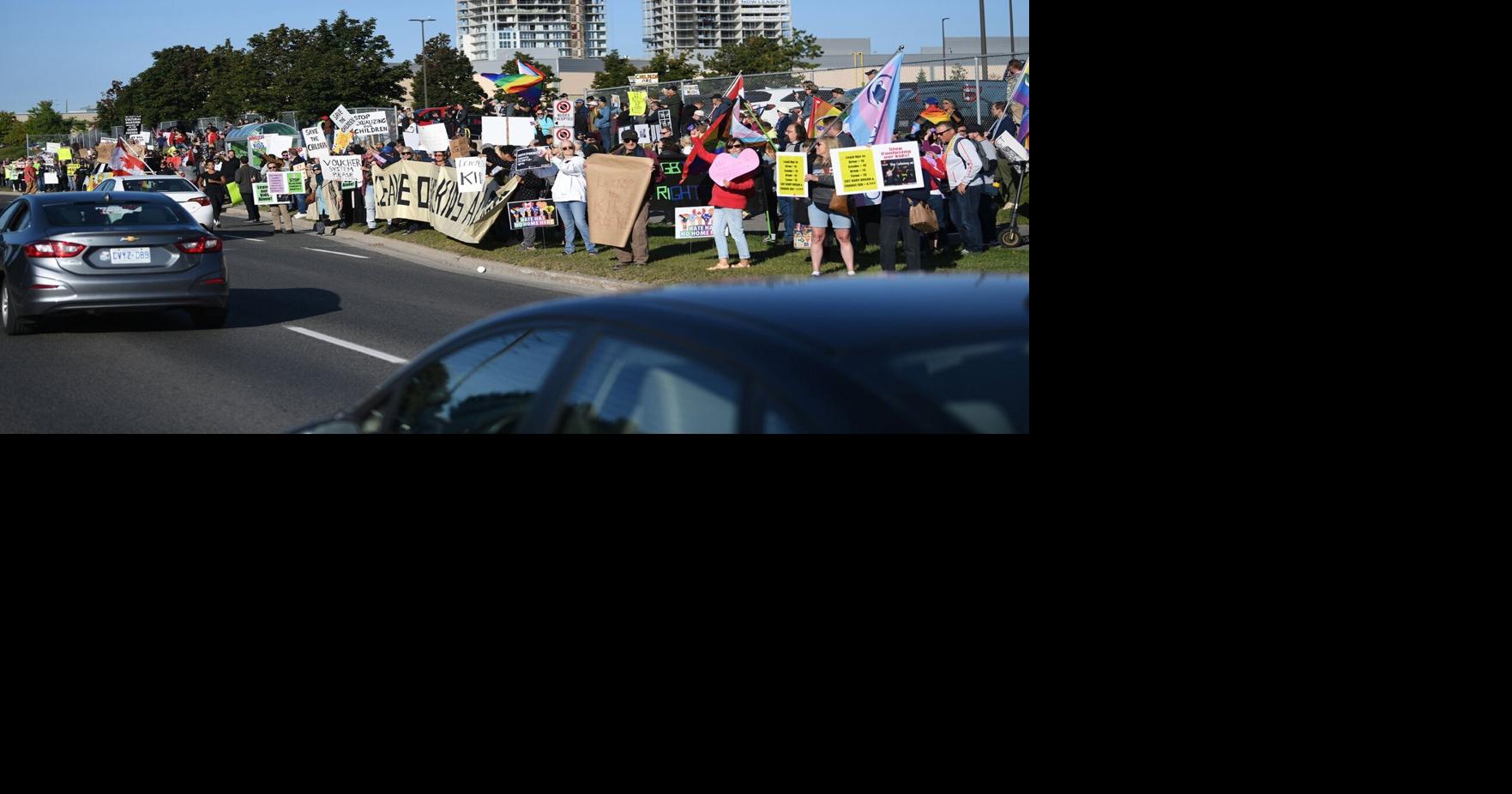 ‘Love is love’: counter protesters oppose 1 Million March in Whitby
