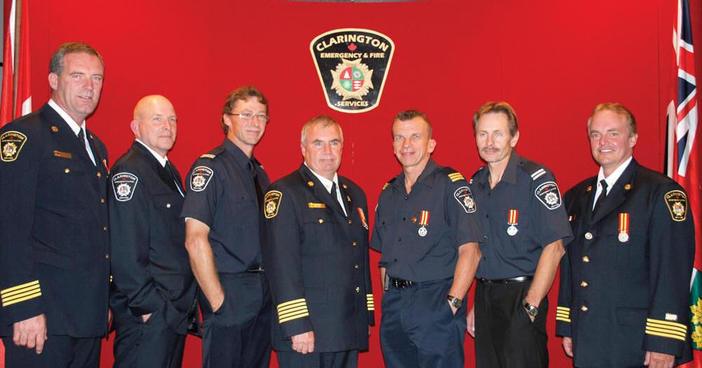 Clarington celebrates dedicated firefighters with 20-year medals