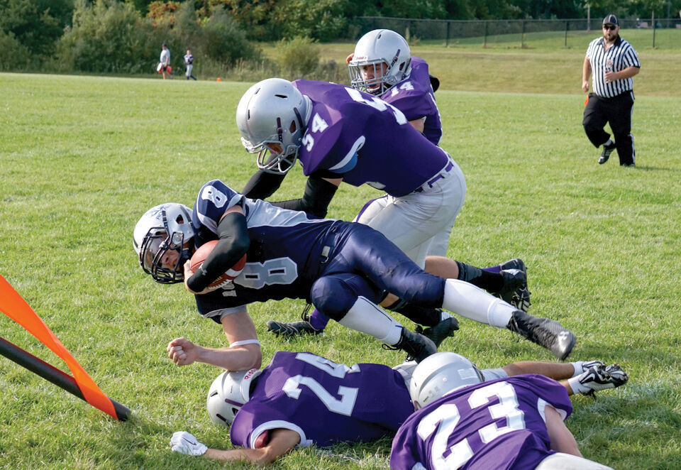 Holy Trinity sweeps Clarington football doubleheader over St. Stephen