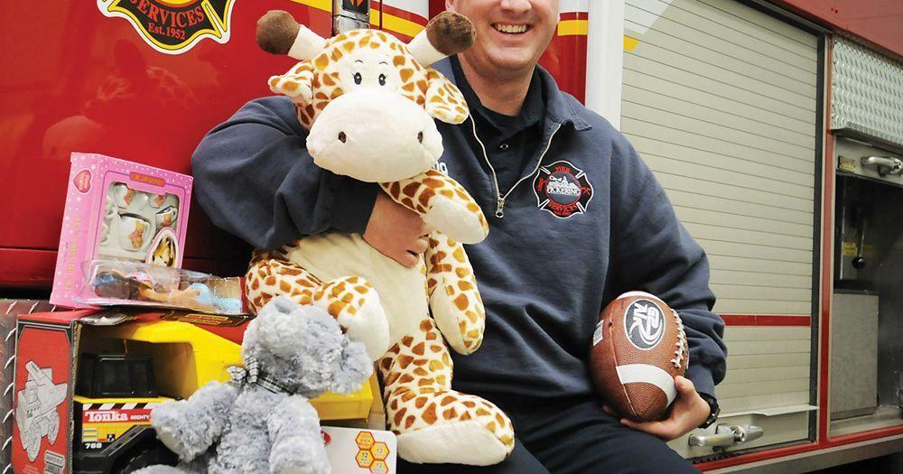 Pickering firefighters collect toys