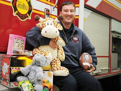 Pickering firefighters collect toys