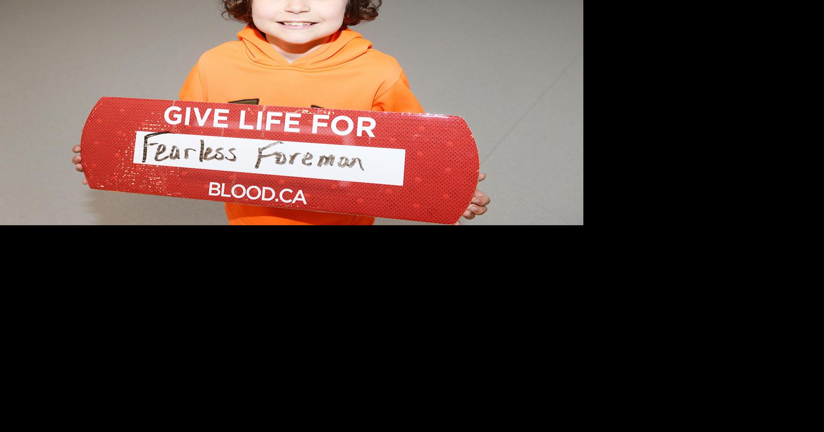 Fearless Foreman hosts 10th birthday Bowmanville Blood Drive