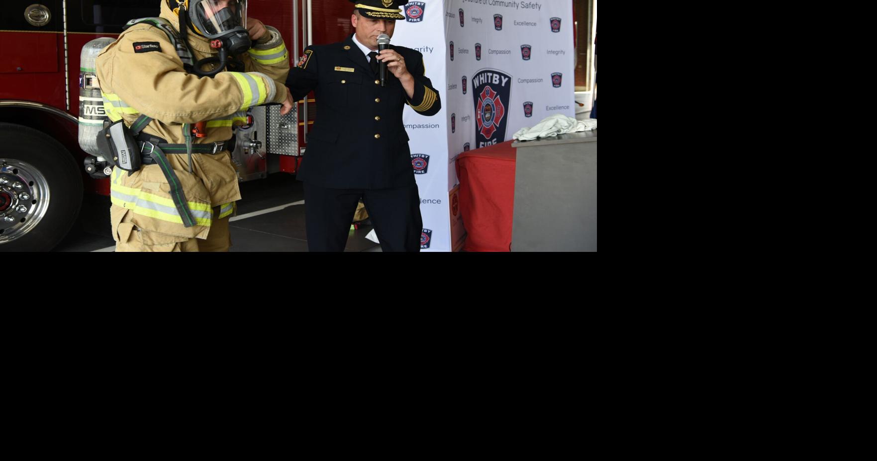 Whitby firefighters’ safety enhanced with Firehouse Subs donation