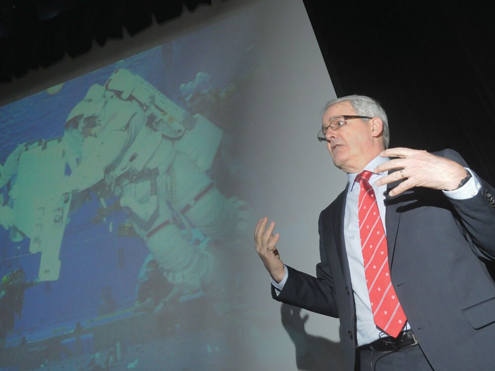 Former astronaut wows Whitby students