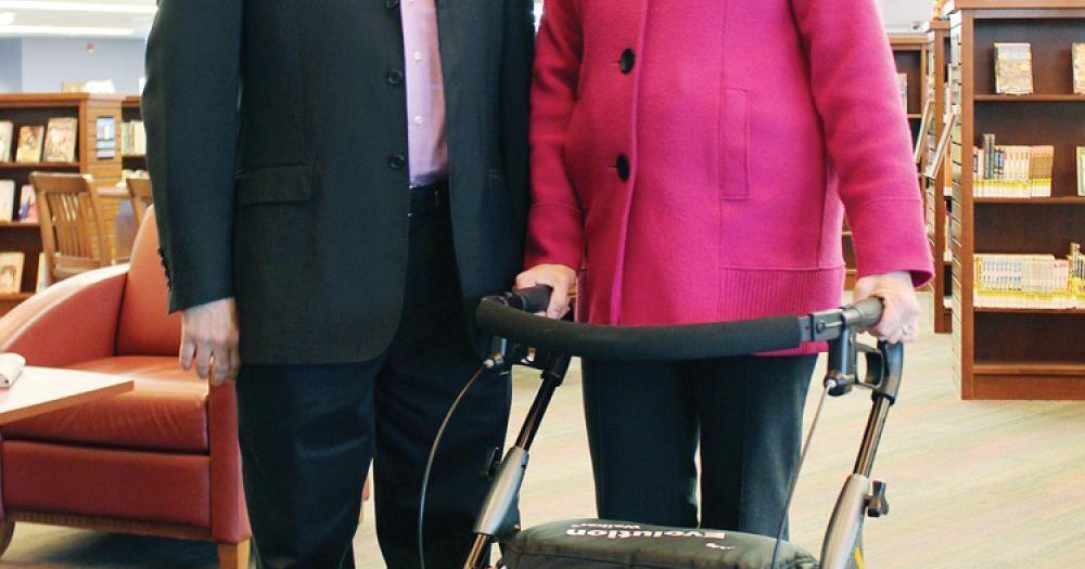 Bowmanville library improves accessibility with donated walker