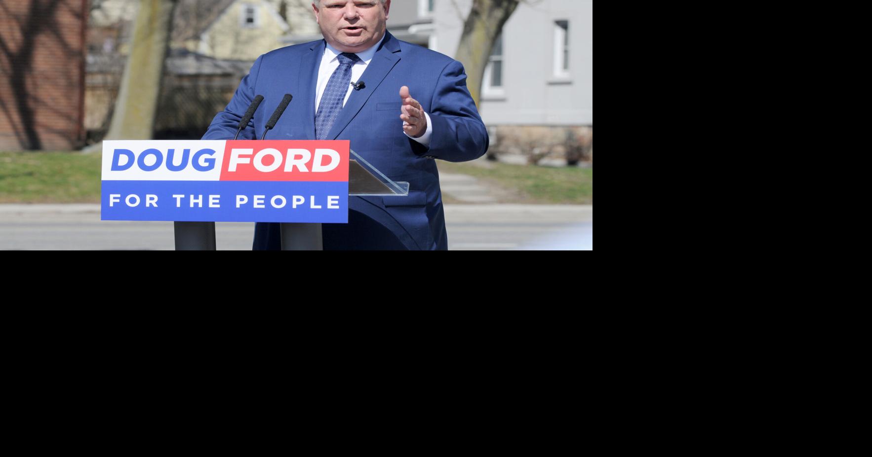 Premier Doug Ford in Durham today