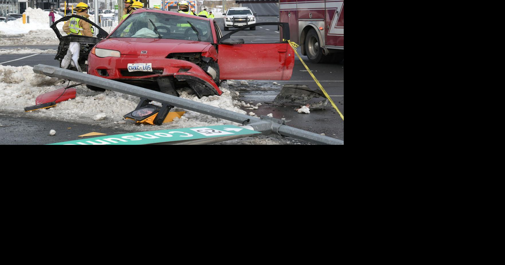 Three people in hospital following Whitby crash