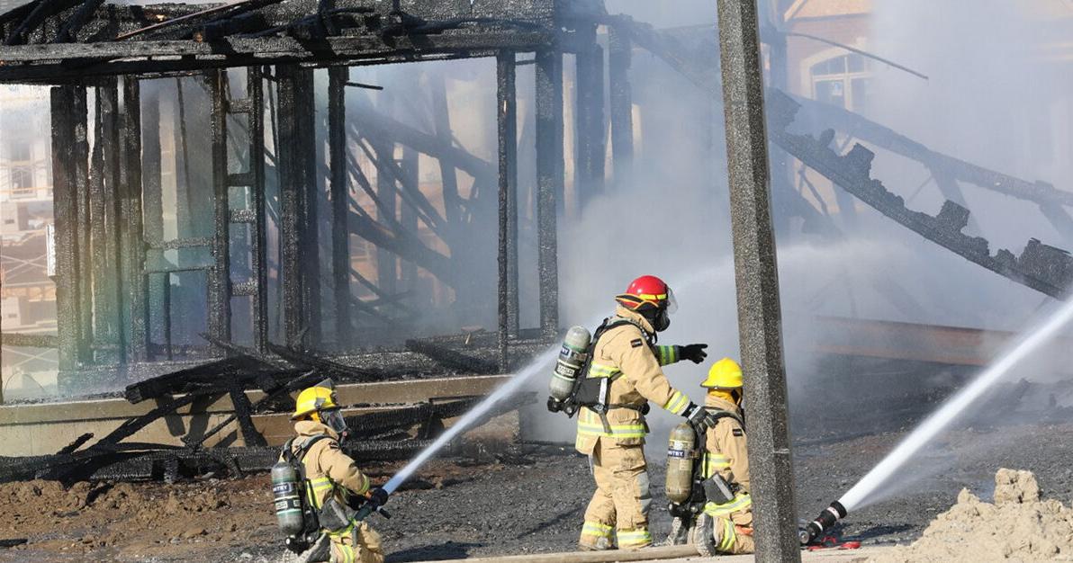 Four homes under construction destroyed in Whitby fire