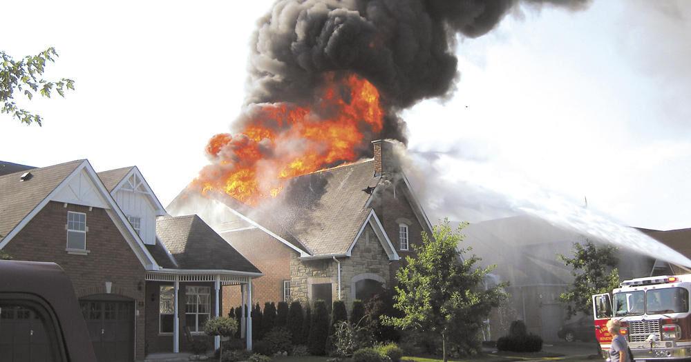 Fire destroys house in Uxbridge