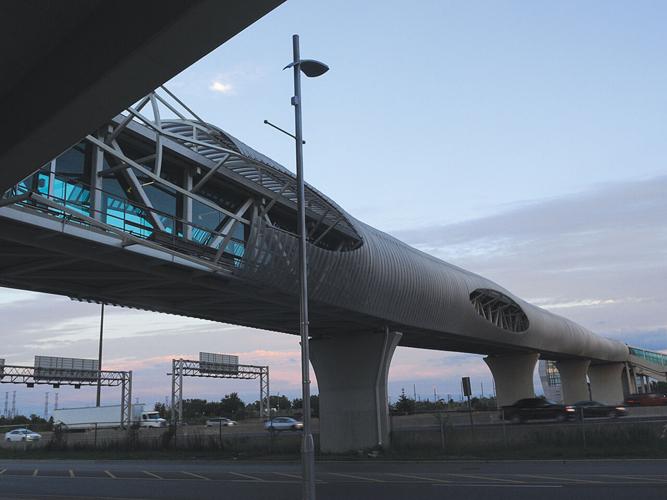 Pedestrian bridge over Hwy. 401 in Pickering still not complete