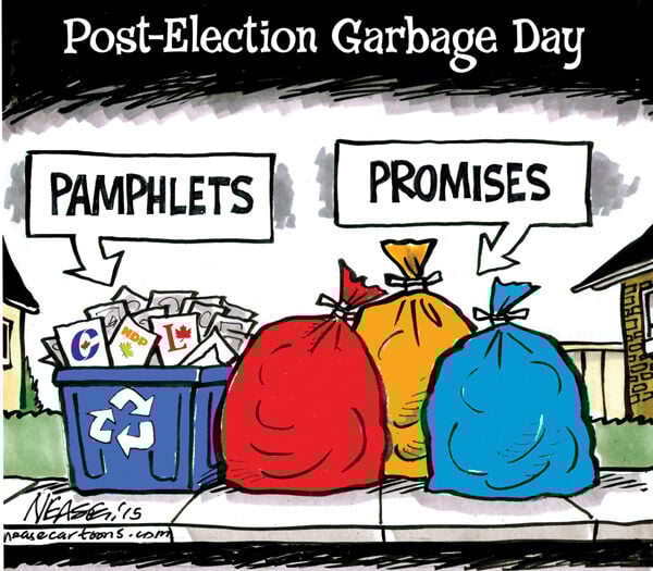 Today's cartoon: Post-election garbage day