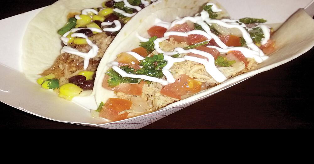 Two tacos, two fun flavour combos