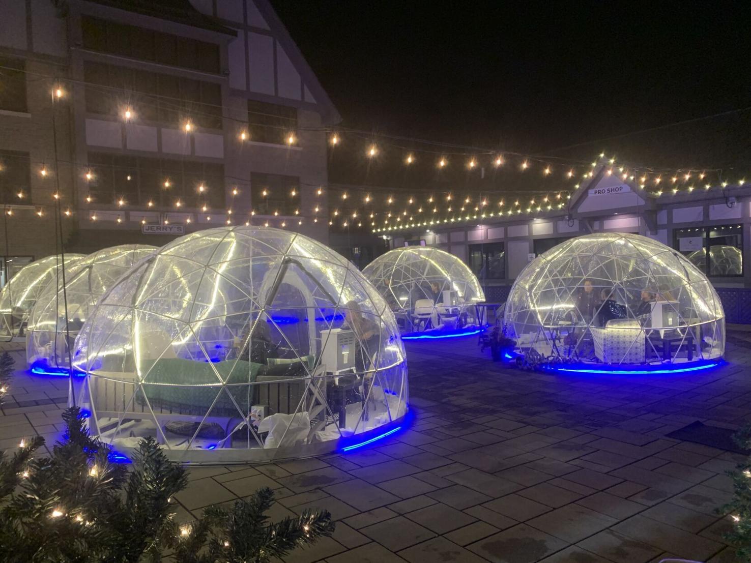 I ate in a Deer Creek dining dome in Ajax