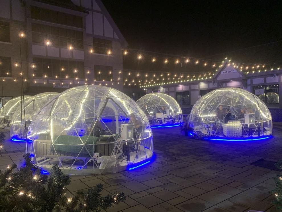 I ate in a Deer Creek dining dome in Ajax