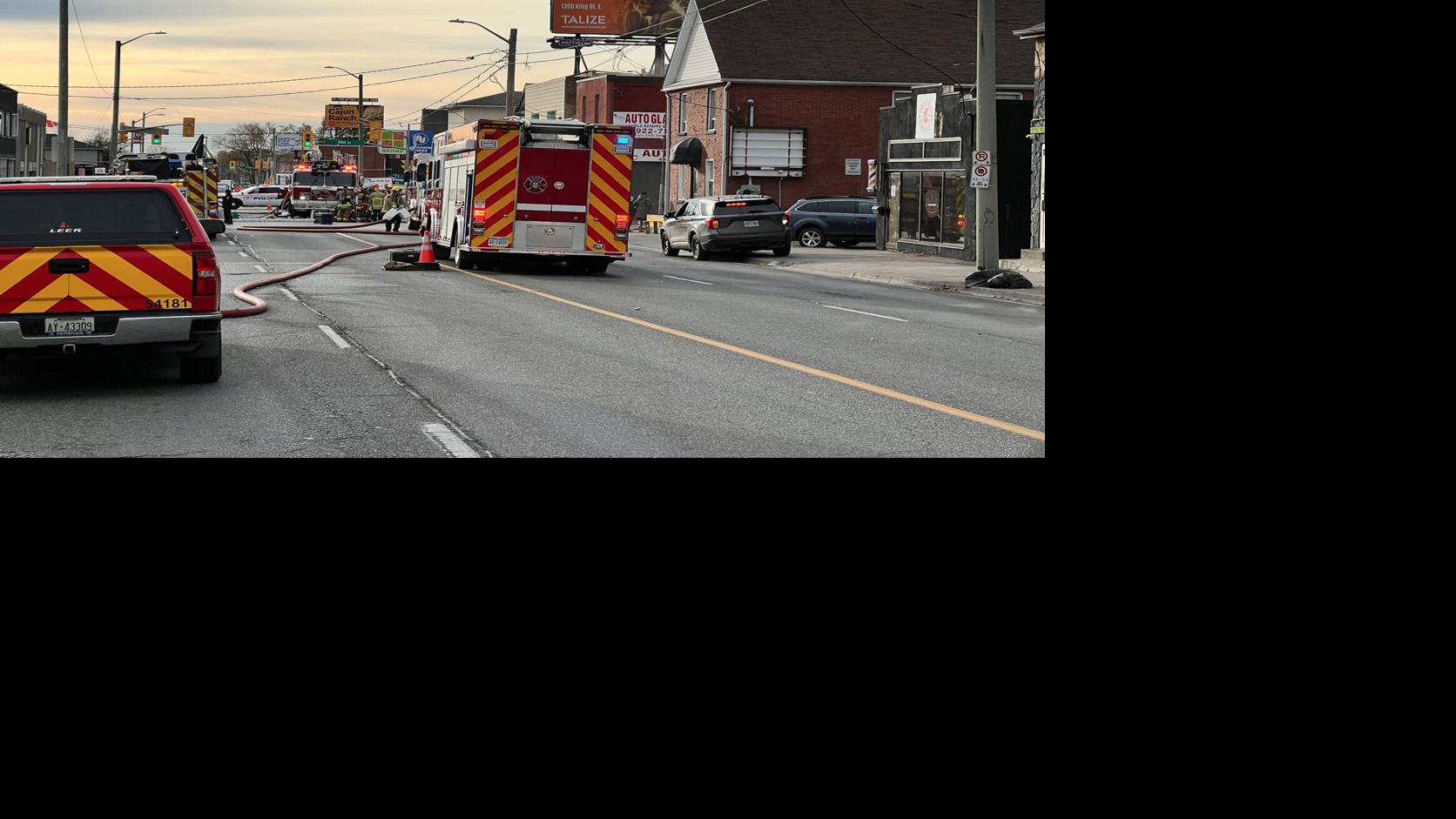 Stretch of Simcoe Street South closed for Oshawa fire