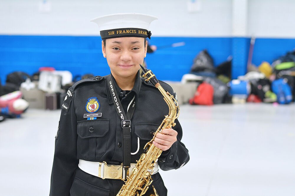 Courtice cadet musician joins cadet massed band at St. Patrick’s Day Parade