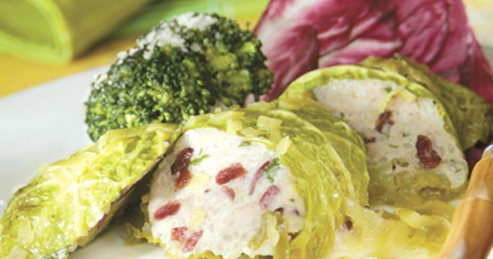Surprise turkey in cabbage wraps