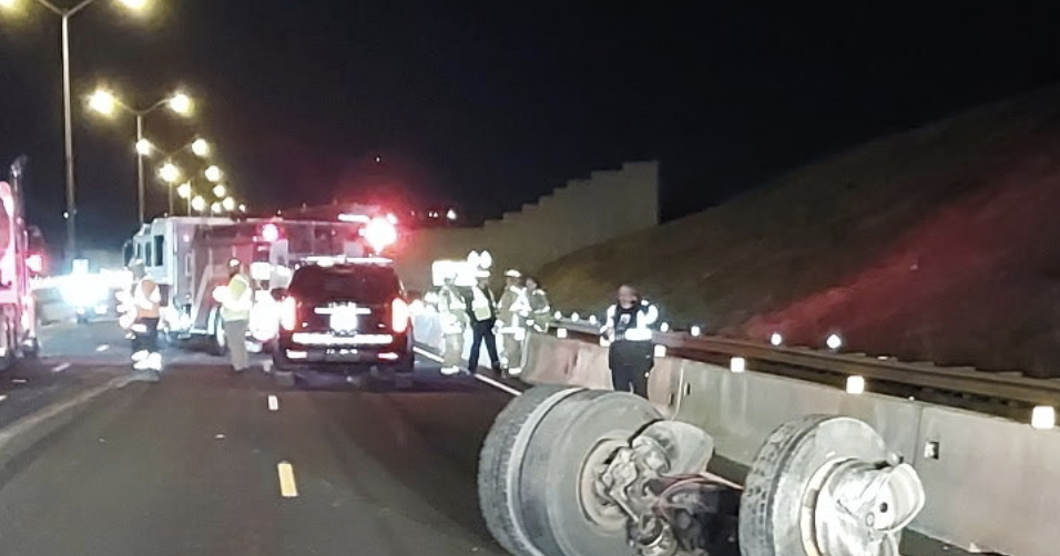 Whitby OPP investigating after truck ‘lost its axles’ on 401