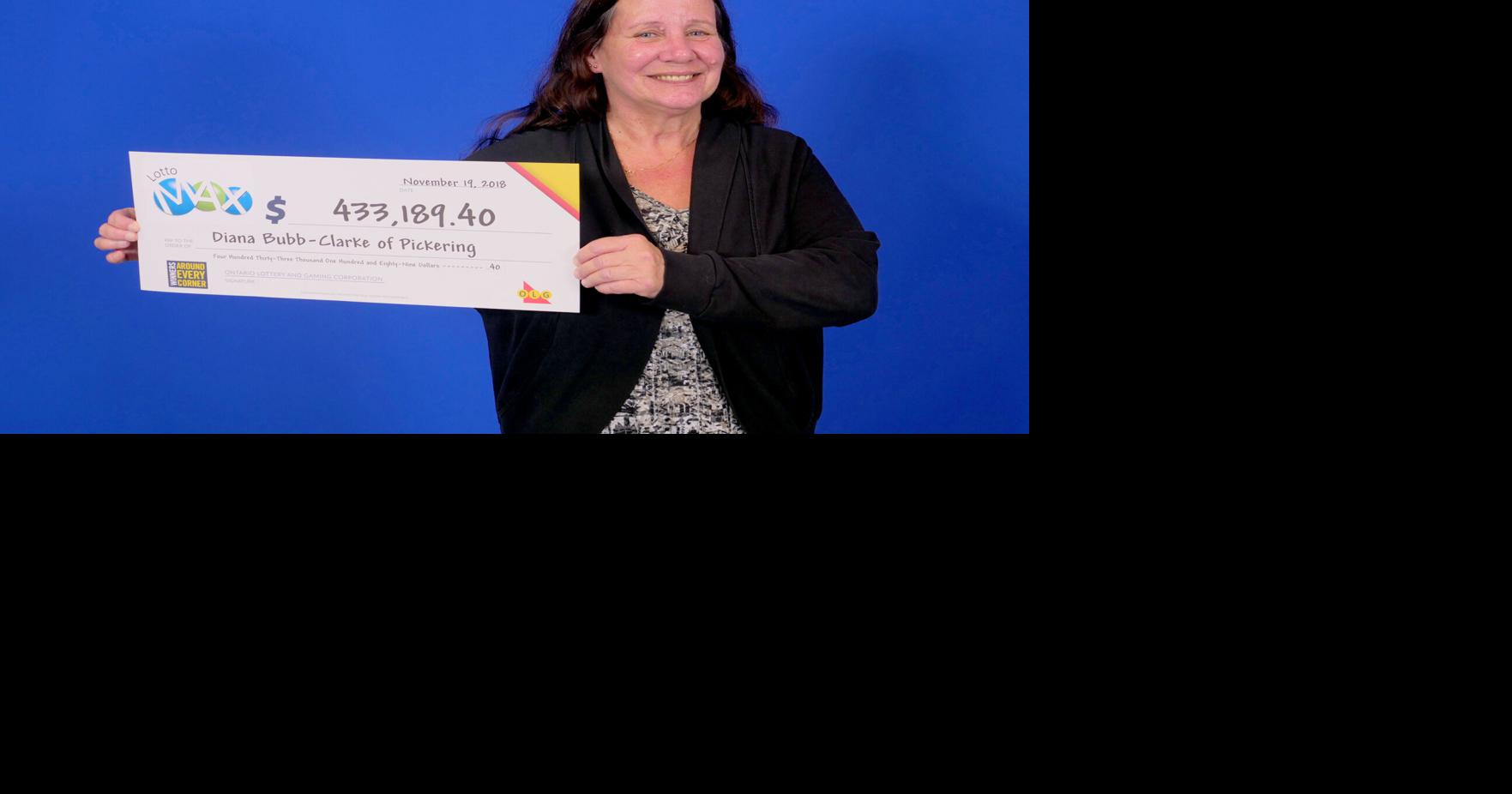 Pickering woman wins big in lottery draw