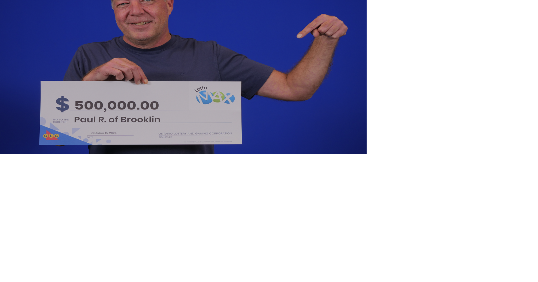 ‘I was in awe”: Brooklin father wins big lotto prize