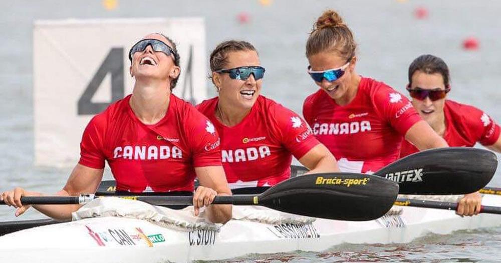 Pickering's Courtney Stott paddling in the direction of Tokyo Olympic Games