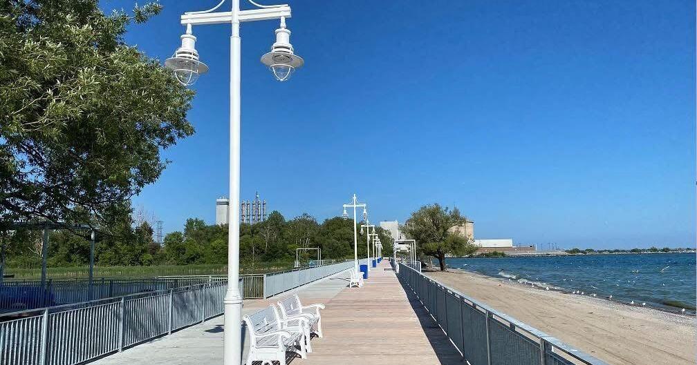 Pickering boardwalk at Beachfront Park re-opens