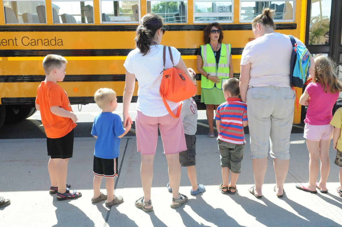 Clarington kids get their first school bus ride