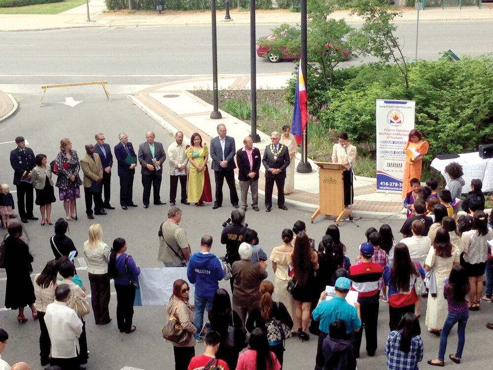 Philippine flag raised in Pickering for the first time