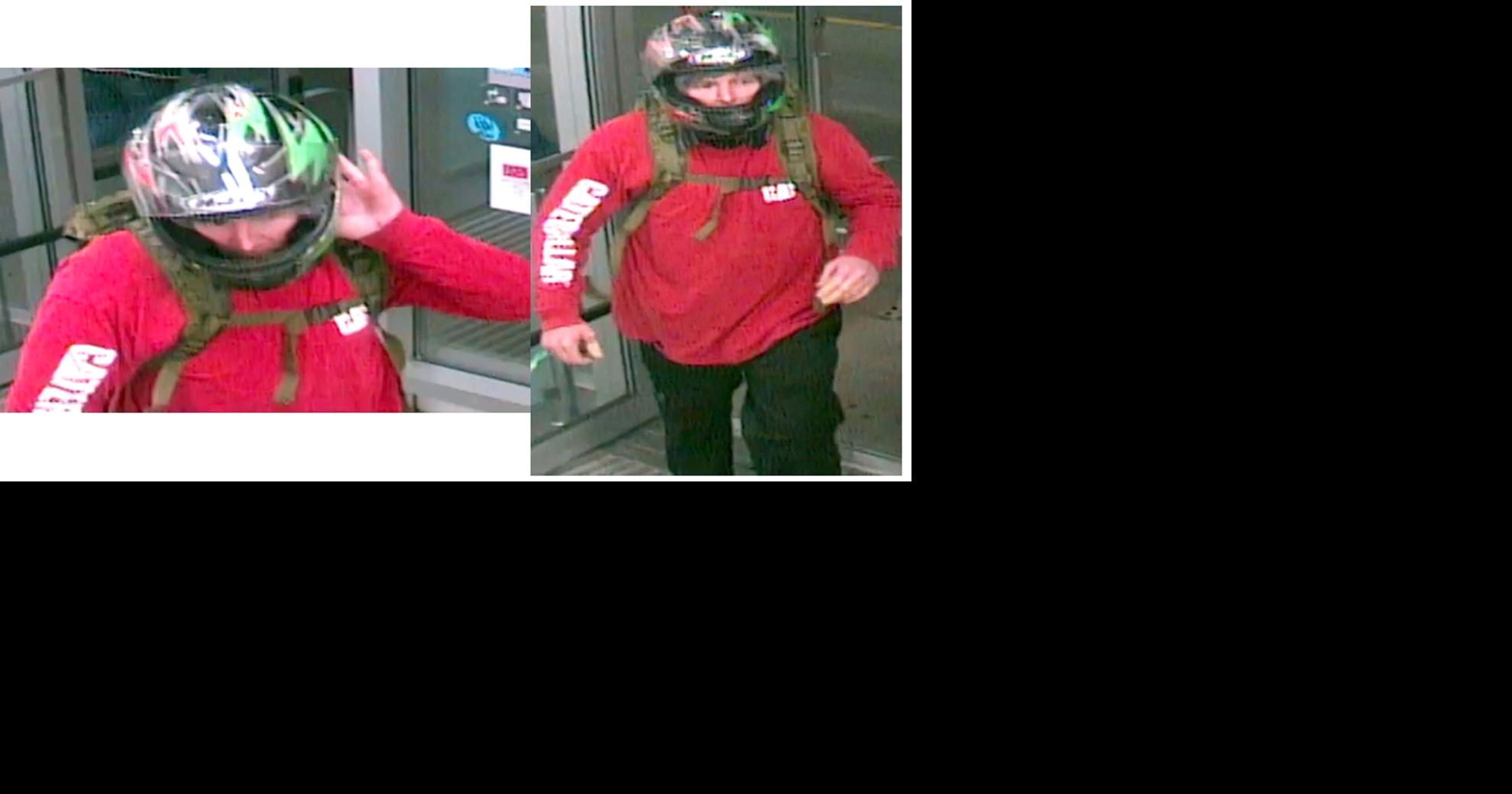 Can public identify helmet-wearing attempted robber of Bowmanville ...