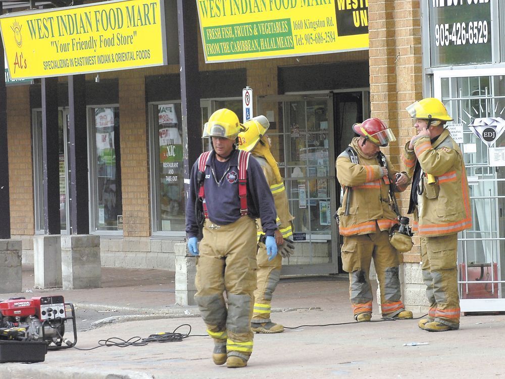 Fire at Pickering West Indian grocery store