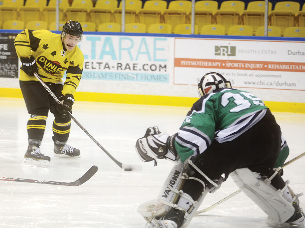 Whitby Dunlops to face Brantford Blast in Allan Cup Hockey semifinals