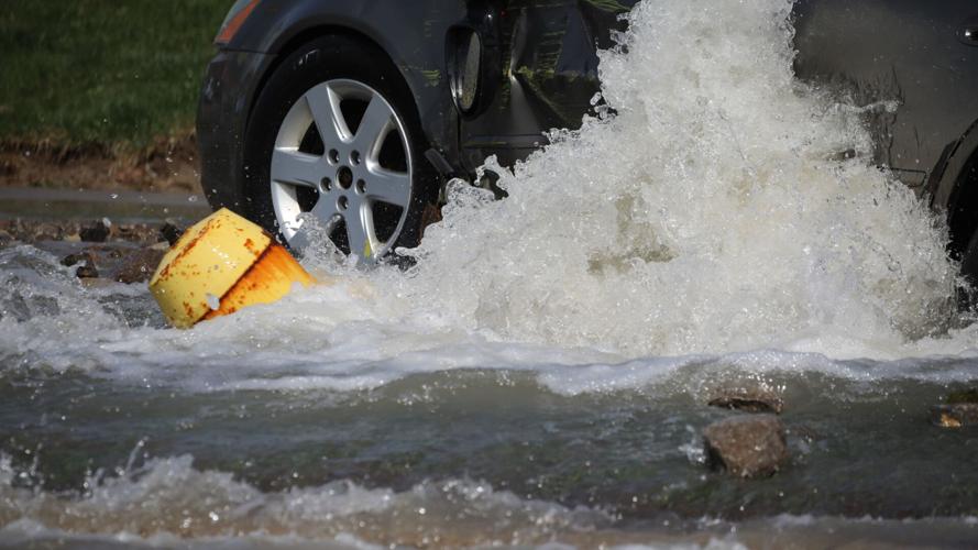 WHAT A GUSHER: Fire hydrant bursts after being hit by car in Oshawa