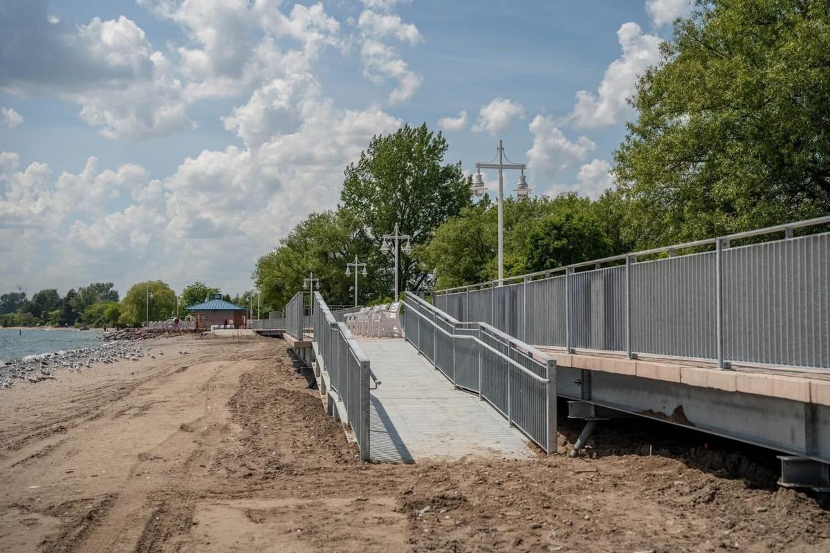 Pickering boardwalk at Beachfront Park re-opens