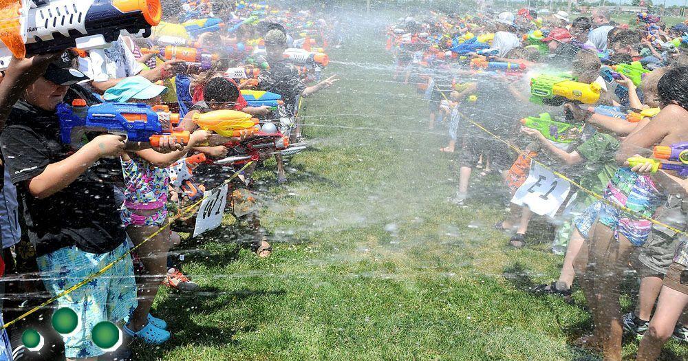 Water gun war breaks out in Ajax