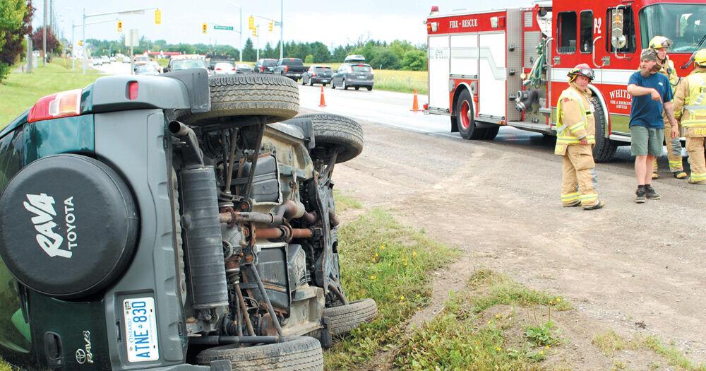 Rain a factor in motor vehicle accident in Whitby