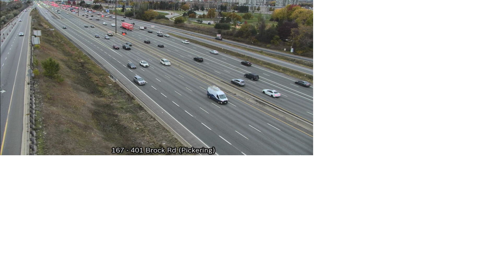 Westbound Highway 401 express lanes reopen in Pickering