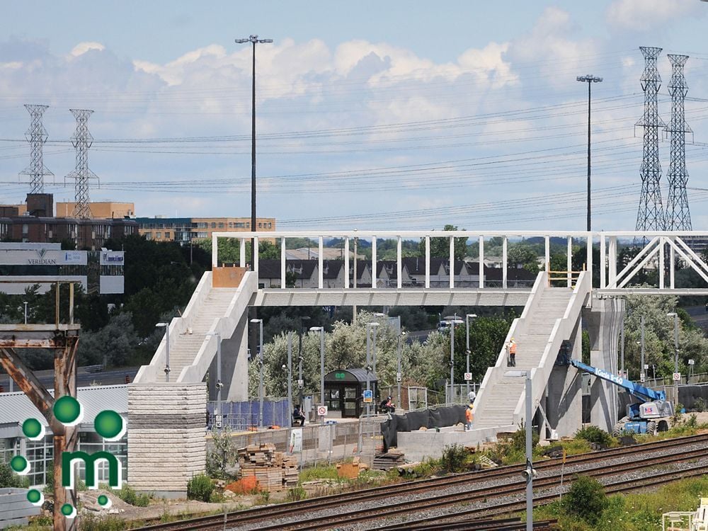 Work continues on Pickering pedestrian bridge