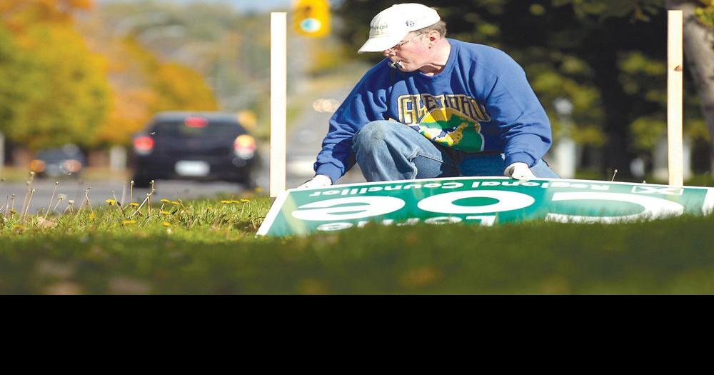 Size of municipal election signs standardized in Whitby
