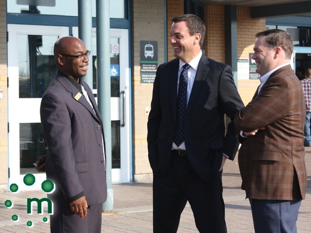 Ontario PC leader Tim Hudak visits Ajax GO to tout party's transit vision